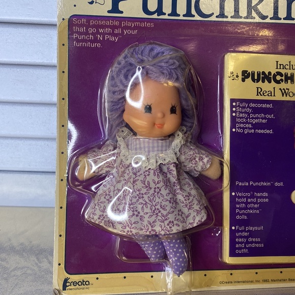 Punchkins | Toys | Vintage 982 Punch N Play Punchkins Paula Punchkin ...